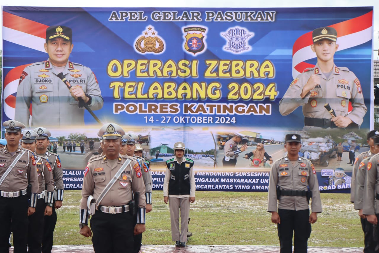 Polres Katingan Gelar Pasukan Operasi Zebra Telabang 2024 - MZK News