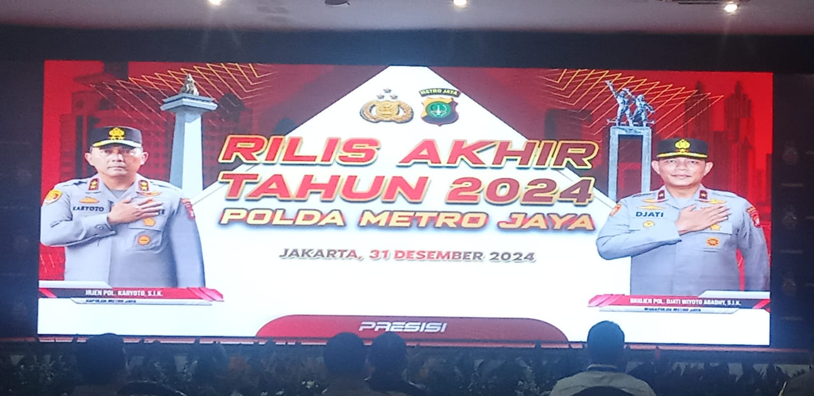 Polda Metro Jaya Gelar Rilis Akhir Tahun 2024 - MZK News