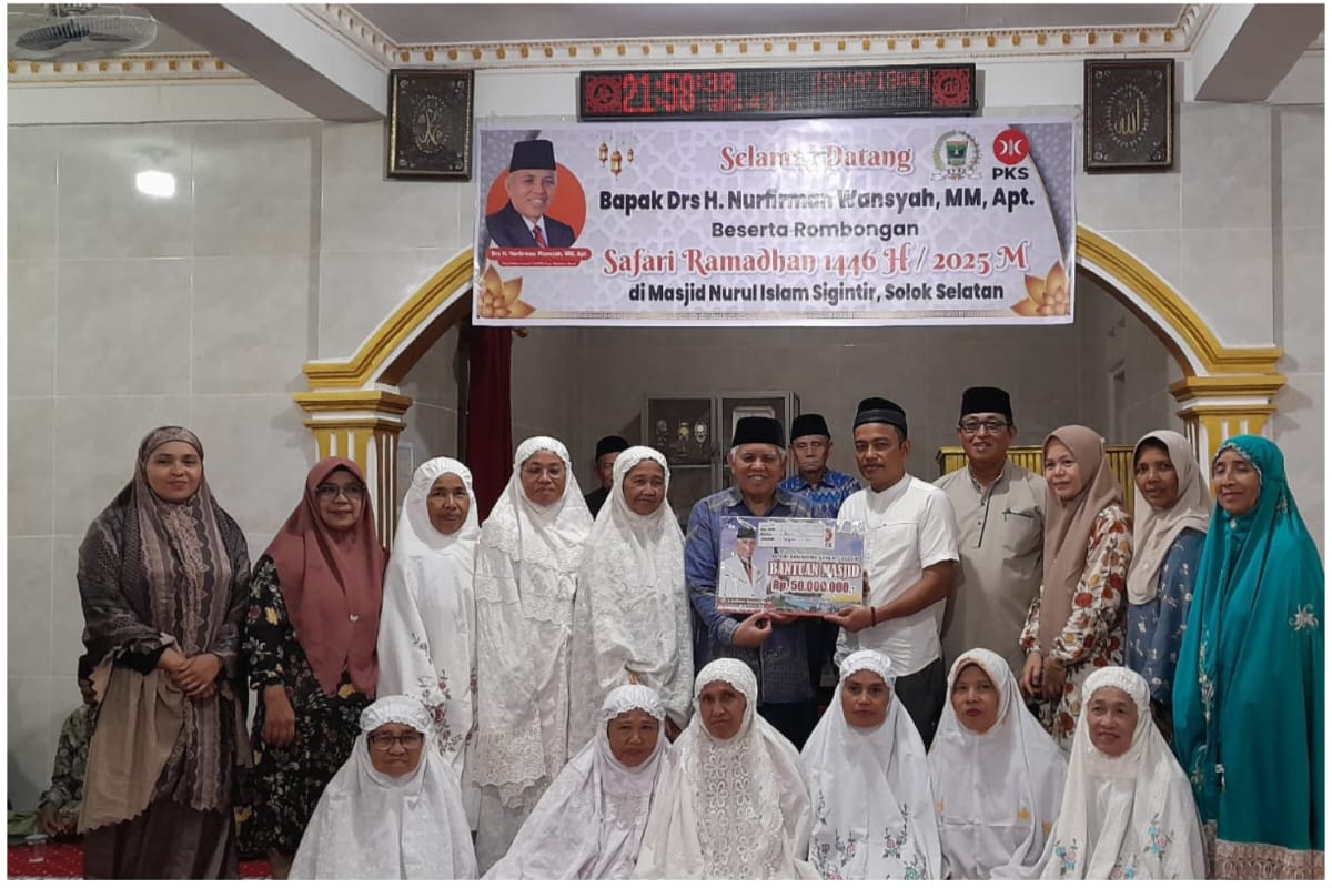 Safari Ramadan, Nurfirman Wansyah Kunjungi Masjid di Solok Selatan - MZK News