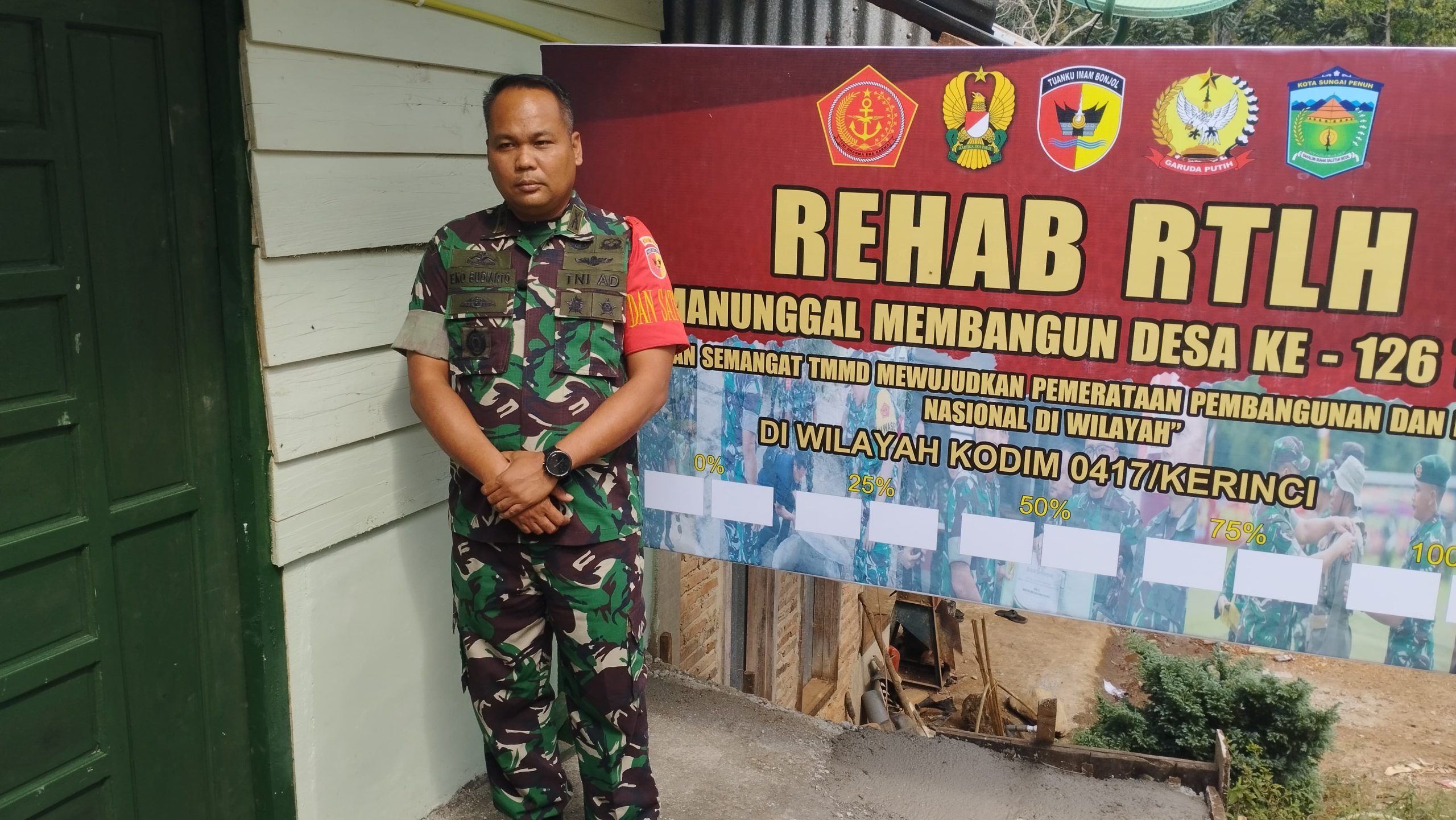 Pemilik Rumah Senang, Program TMMD 126 Kodim 0417/Kerinci Rampungkan ...